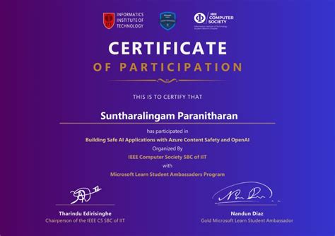 Paranitharan Suntharalingam On Linkedin Iit Openai Azure Ieee