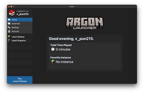 Argon Launcher 12111 1201 A Feature Rich Minecraft Launcher
