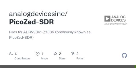 GitHub Analogdevicesinc PicoZed SDR Files For ADRV9361 Z7035 Previously Known As PicoZed SDR