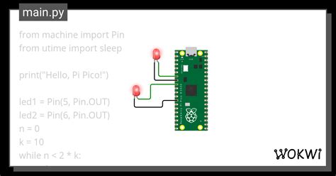 Blink With Micropython Copy1 Wokwi Esp32 Stm32 Arduino Simulator