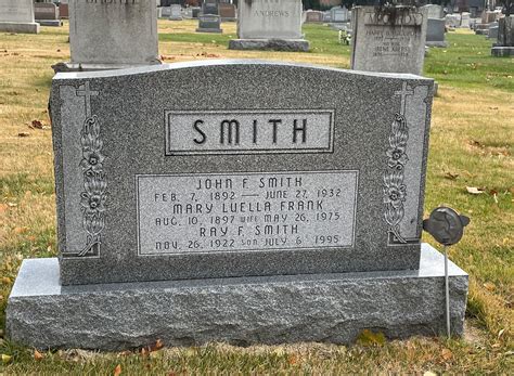 Mary Luella Frank Smith 1897 1975 Find A Grave Memorial
