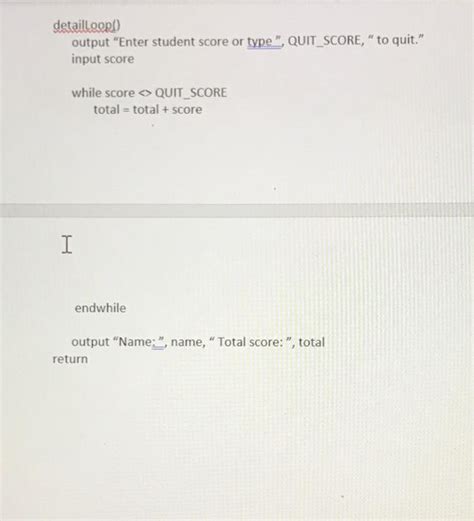 Solved Part 3 You Are Given Pseudocode Below For A Program