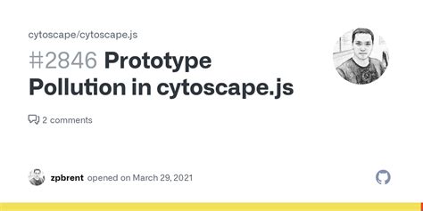 prototype pollution in cytoscape js · issue 2846 · cytoscape cytoscape