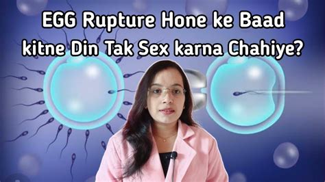 Egg Rupture Hone Ke Baad Kitne Din Tak Sex Karna Chahiye Ovulation For Pregnancy Youtube