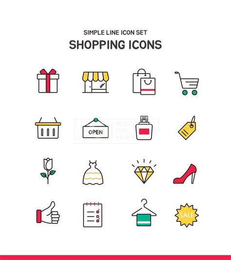 심플라인 아이콘 쇼핑 1 Z170328 야도란 아이콘 쇼핑 선물 마켓 샵 마트 쇼핑백 카트 장바구니 오픈