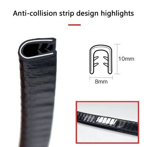 U자형 문 몰딩 고무 스크래치 방지 스트립 가장자리 보호 스트립 2m5m10m 장식 씰 멀티 컬러 Aliexpress