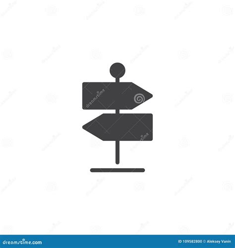 Signpost Icon Vector Stock Vector Illustration Of Sign 109582800