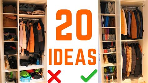 Как организовать шкаф для одежды 🔥🔥🔥 20 идей для хранения вещей Youtube