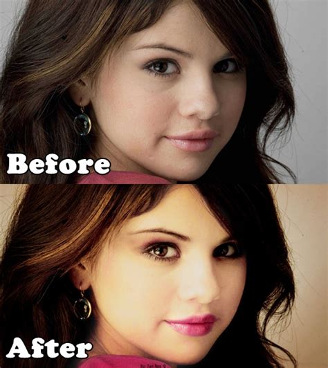 Selena Gomez Make Up Before And After By Someoneisbelieber On Deviantart