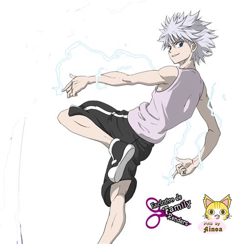 Killua Zoldyck Electric Aura Png Image