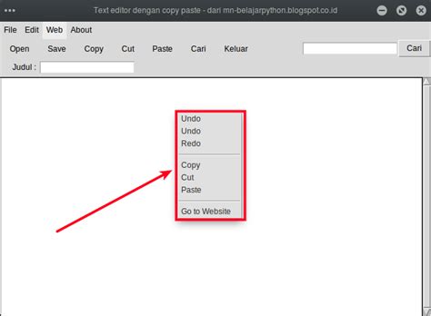 Texteditor Python Tkinter Versi 6 Belajar Python