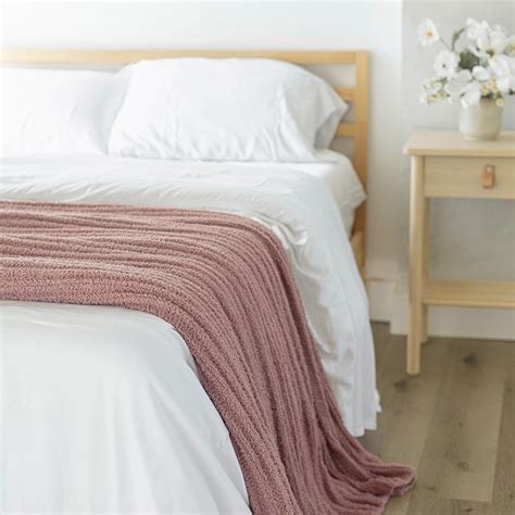 Simply Organic Bamboo Plush Blanket Snuggly Soft Comfort