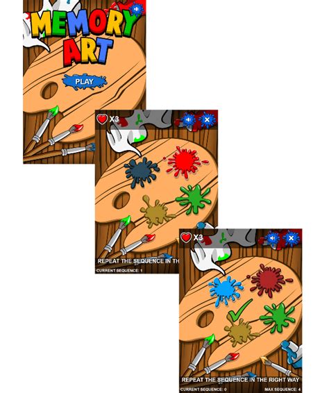 Memory Art Simon Game Clone Html5 Game By Codethislab Codecanyon