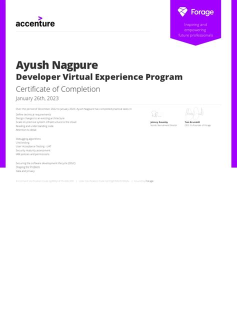 Accenture Certificate Pdf