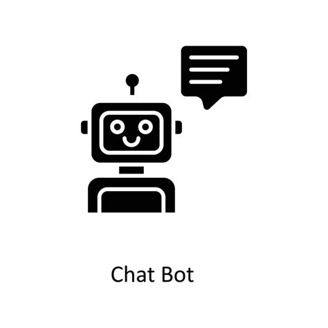 Chat Bot Vector Solid Icons Simple Stock Illustration Stock 22422314