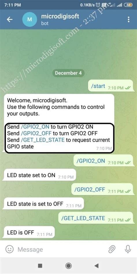 Remote Control Of Esp32 Gpio With Telegram Bot And Arduino
