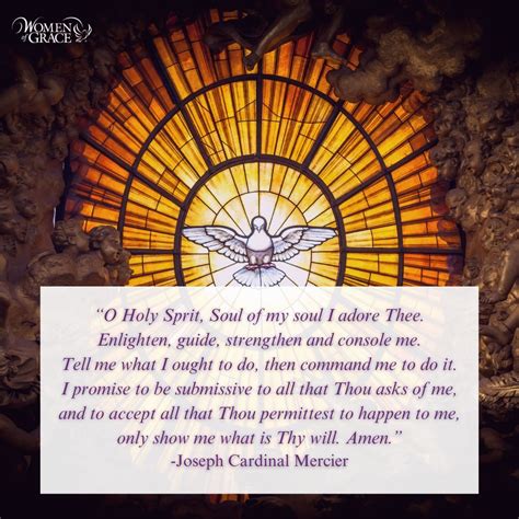 Prayer To The Holy Spirit O Holy Sprit Soul Of My Soul I Adore Thee