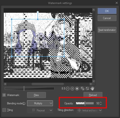 Saving Custom Export Settings