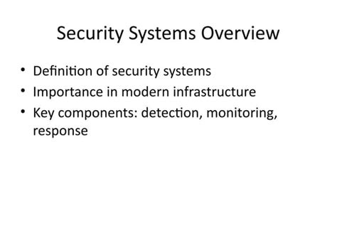 Securitysystemspresentation For Finance Sector Pptx