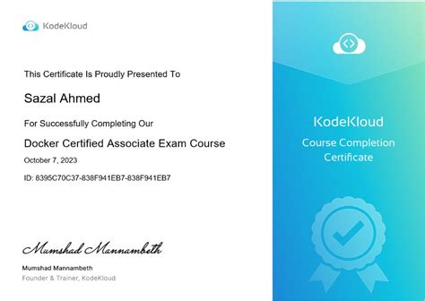 Sazal Ahmed On Linkedin Completed Docker Certified Associate Exam Course From Kodekloud