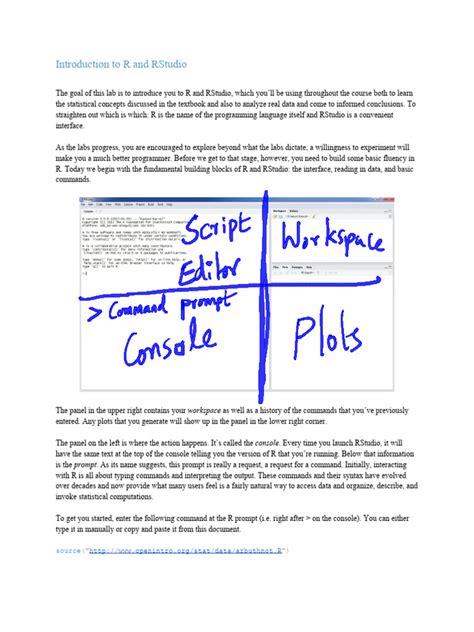 Introductiontorandrstudio Given Out On Thu Sep 5 Pdf