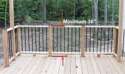 Deck Railing Height Code Requirements And Guidelines