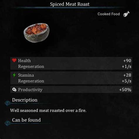 Spiced Meat Roast Bellwright Wiki Fandom