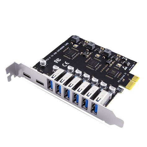 Usb 3 2 And Type C Pci E Expansion Card Pcie To Usb Controller 6port