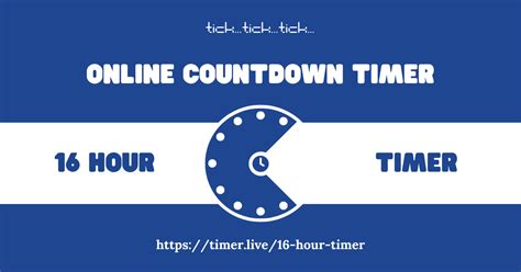 16 Hours Timer No Ads Big Free Customize