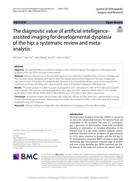 Pdf The Diagnostic Value Of Artificial Intelligence Assisted Imaging For Developmental