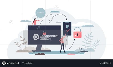 Two Factor Authentication Illustration Free Download Crime And Security