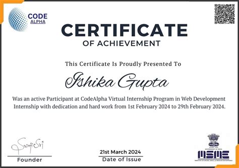 Ishika Gupta On Linkedin Internship Codealpha