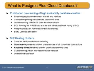Postgres Plus Cloud Database PPT