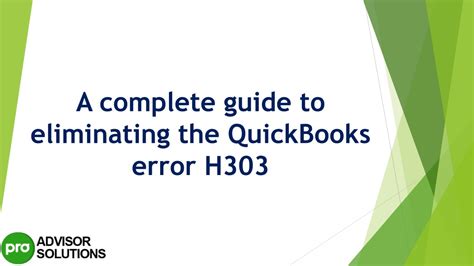 PPT Easy Troubleshooting Guide To Resolve QuickBooks Error H PowerPoint Presentation ID