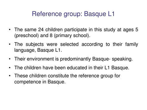 Ppt The Development Of Basque And Spanish In Basque Immersion Programmes Powerpoint