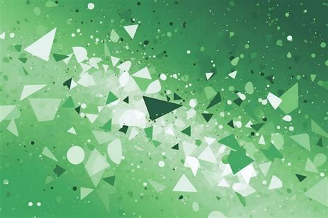 Premium Photo Abstract Green Background With Triangles And Dots