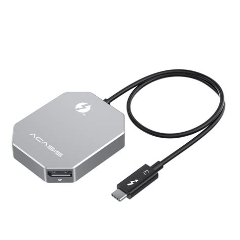Acasis Thunderbolt 3 40gbps To Dual Displayport Adapter 4k60hz Support 8k60hz Single Display