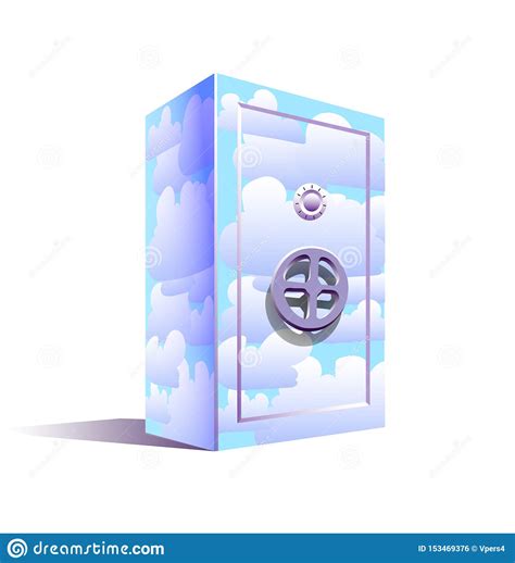 Cloud Storage Online Storage Model Stock Vector Illustration Of