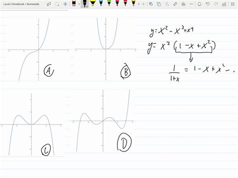 Solvedmatch The Polynomial With Its Graph The Graphs Are Labeled A B C And D