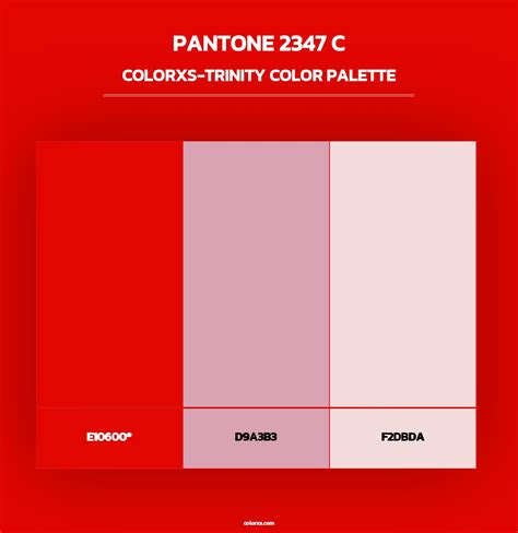 Pantone 2347 C Color Palettes