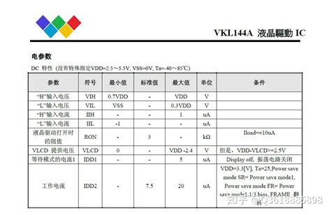 水电表仪器仪表压力表等超低功耗段码lcd液晶显示屏驱动ic Vkl144ab，替代pcf8551mcp144bu97929b92
