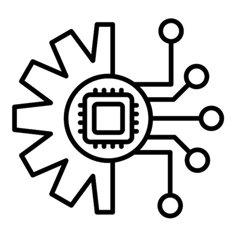 Premium Vector Automation Line Illustration