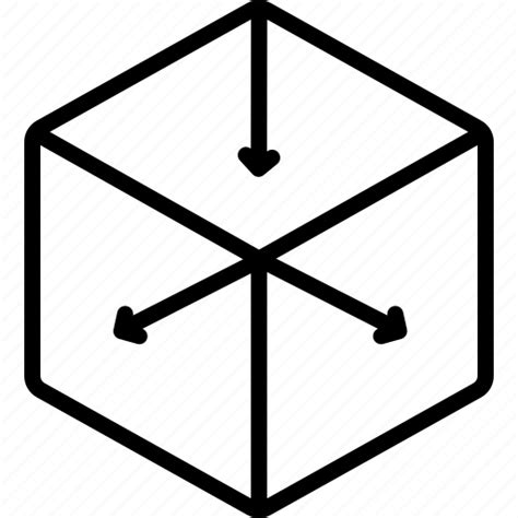 Spatial Product Modeling Dimensional Technology Perspective Icon