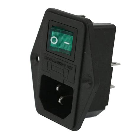 AC Power Socket V A With Fuse Light Rawcnc DIY Engineering