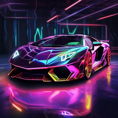 Neon Lamborghini Wallpapers 4k Hd Backgrounds On Wallpaperbat