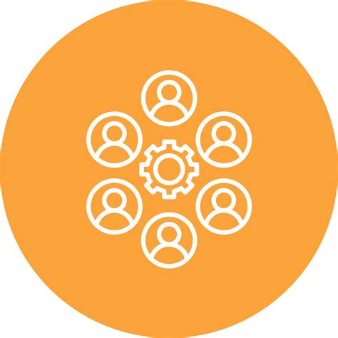 Collaboration Line Circle Background Icon 17718033 Vector Art At Vecteezy