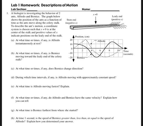 solved lab 1 homework descriptions of motion lab section a
