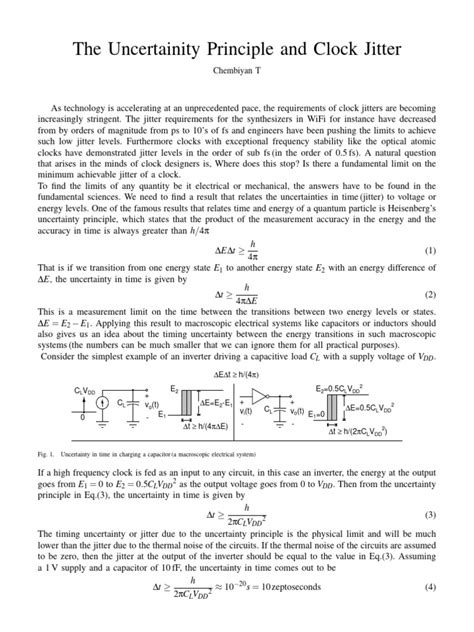 Uncertainty Principle And Clock Jitter 1707406933 Pdf Uncertainty