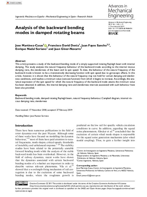 Pdf Backward Bending Modes In Damped Beams