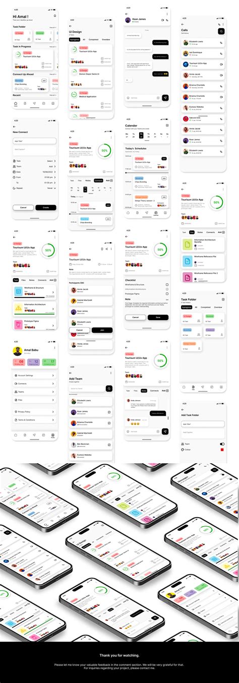 task and project managment app ui ux on behance
